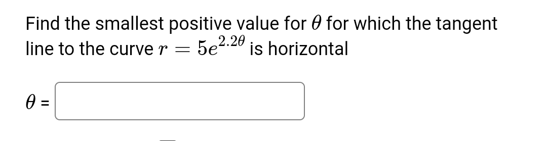 Solved Find the smallest positive value for θ ﻿for which the | Chegg.com