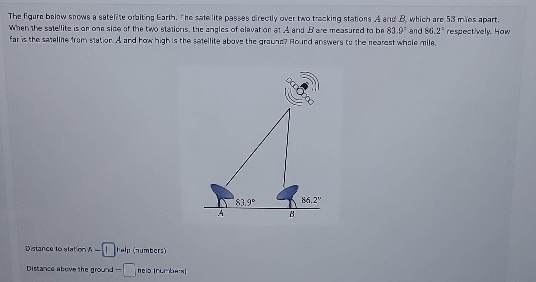 Solved le figure below shows a satellite orbiting Earth. The | Chegg.com