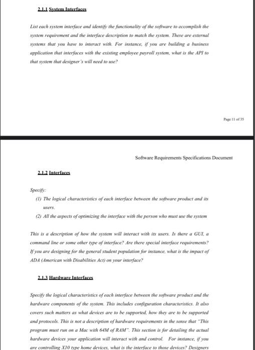 Solved This is a software engineering subject based on a SRS | Chegg.com