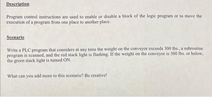 Program control instructions are used to enable or | Chegg.com