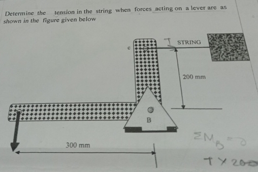 Solved Determine the tension in the string when forces | Chegg.com