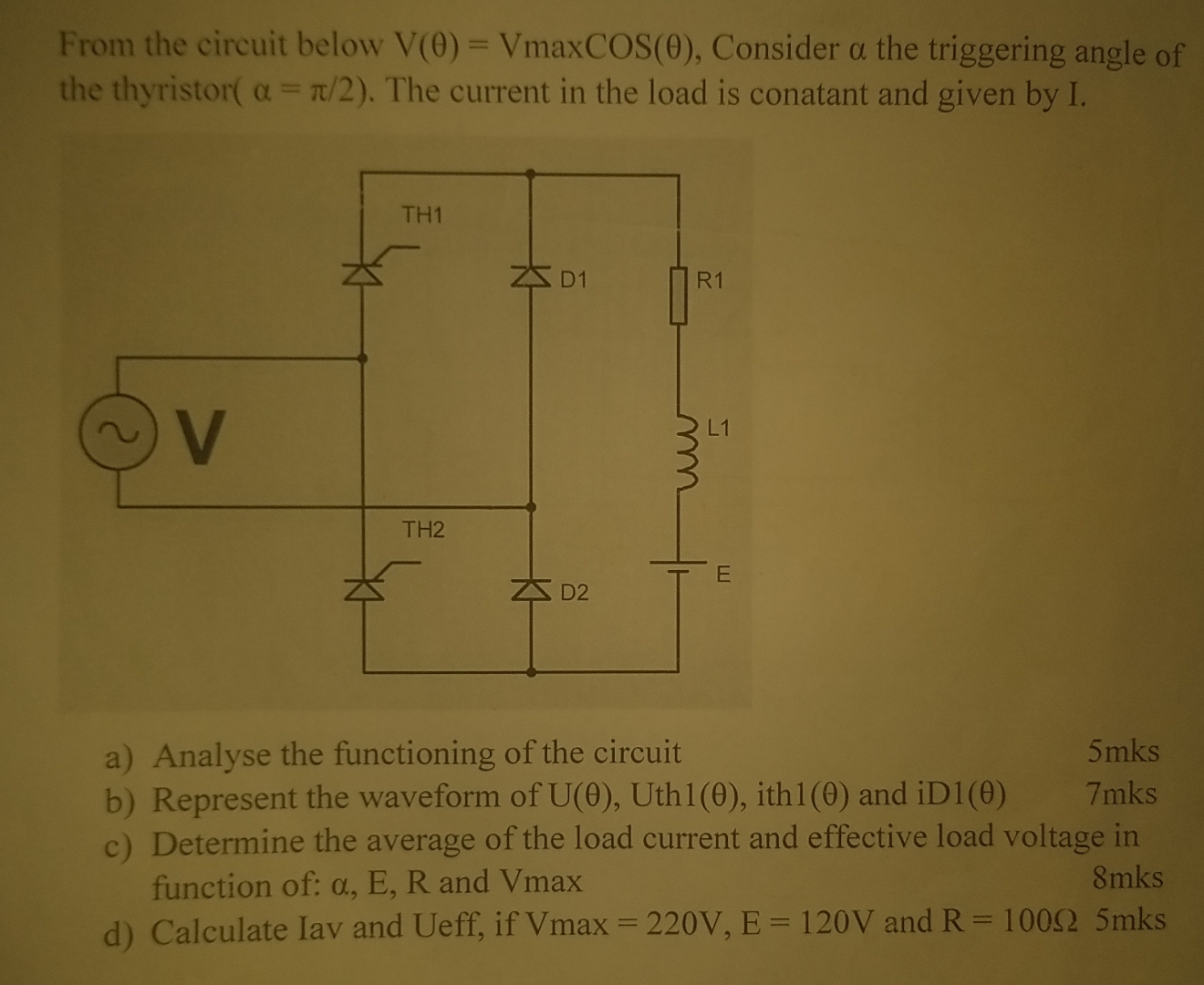 Solved please help to draw the waveforms for the following | Chegg.com