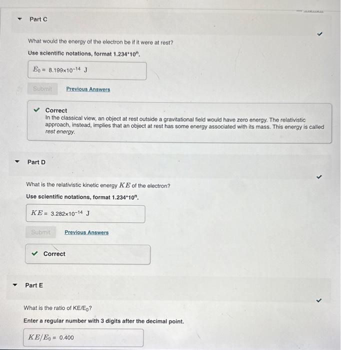 Solved An electron has a rest mass m0=9.11×10−31 kg. When it | Chegg.com