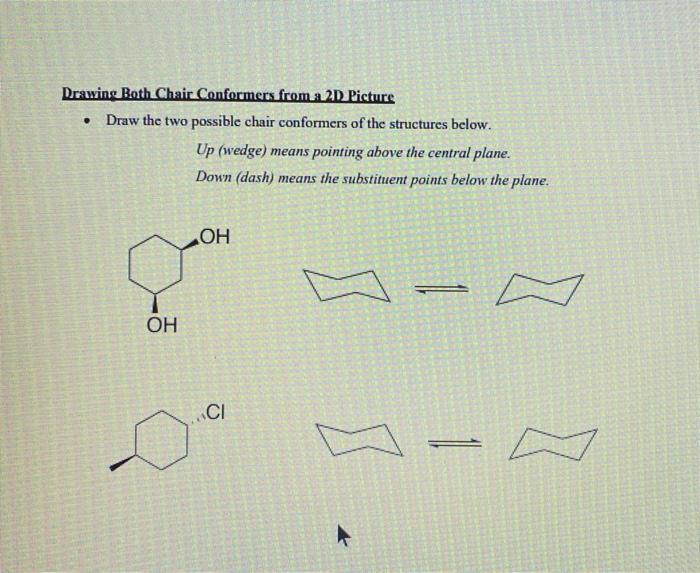 Solved Chair Conformation Interconversions A ring flip is a | Chegg.com