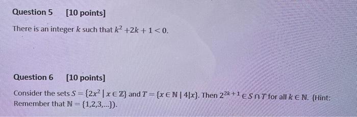 Solved There Is An Integer K Such That K2 2k 1