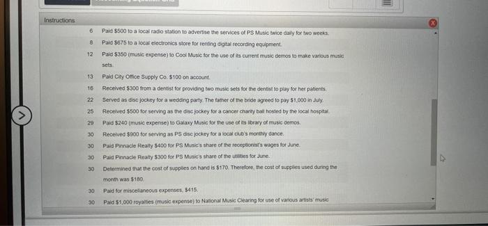 Solved Continuing Problem Chapter 1 - Instruction #3 Refer | Chegg.com
