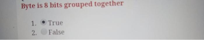 Solved each character is stored in 1. 1 Byte 2. 2 Byte 3. 3 | Chegg.com