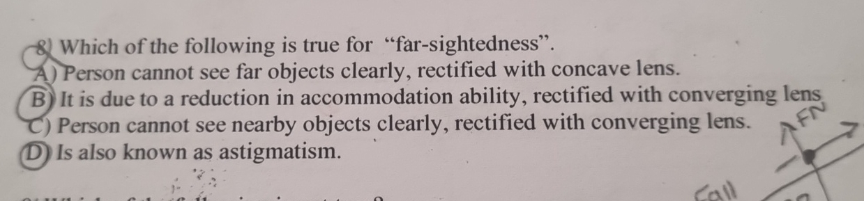 Solved Which of the following is true for | Chegg.com