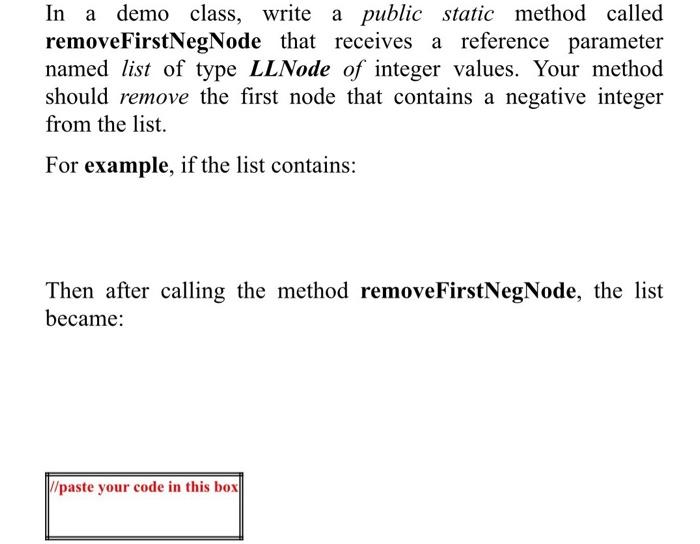 Solved Demo Class Write A Public Static Method Called Chegg