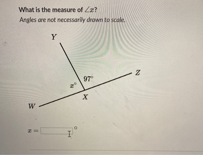 Solved What is the measure of Zx? Angles are not necessarily | Chegg.com