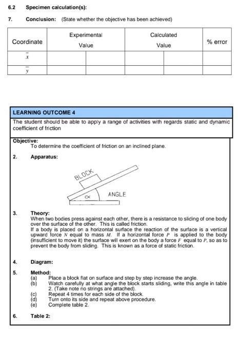 LEARNING OUTCOME 3 The student should be able to | Chegg.com