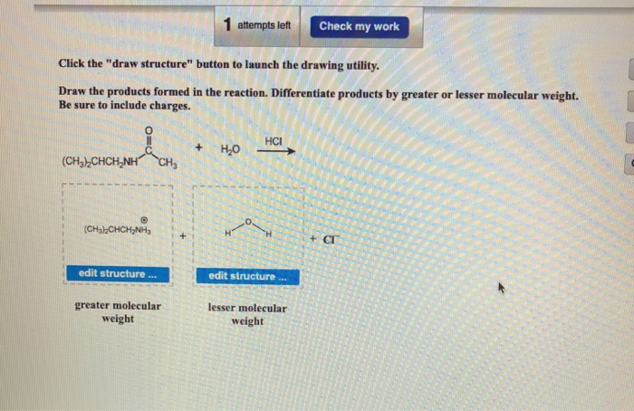 Solved 1 attempts left Check my work Click the "draw | Chegg.com