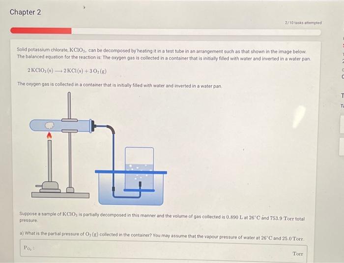Solved Solid potassium chlorate, KClO3, can be decomposed by | Chegg.com