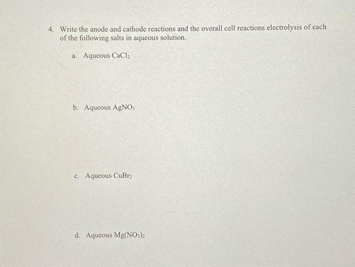 Solved 3 Calculate The Potential Of A Voltaic Cell That
