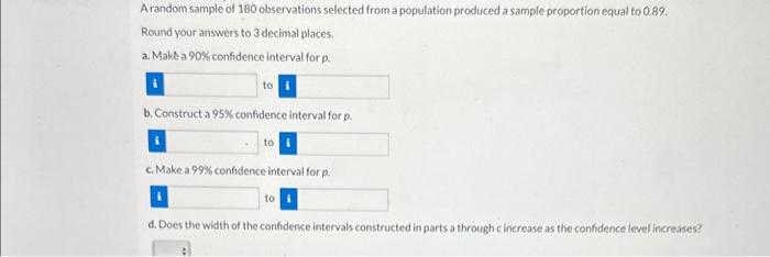 Solved A random sample of 180 observations selected from a | Chegg.com