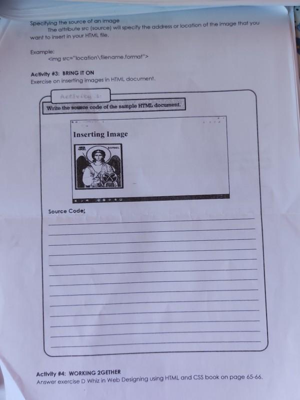 Solved Specifying the source of an image The attribute se | Chegg.com