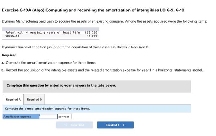 Solved Exercise 6-19A (Algo) Computing and recording the | Chegg.com