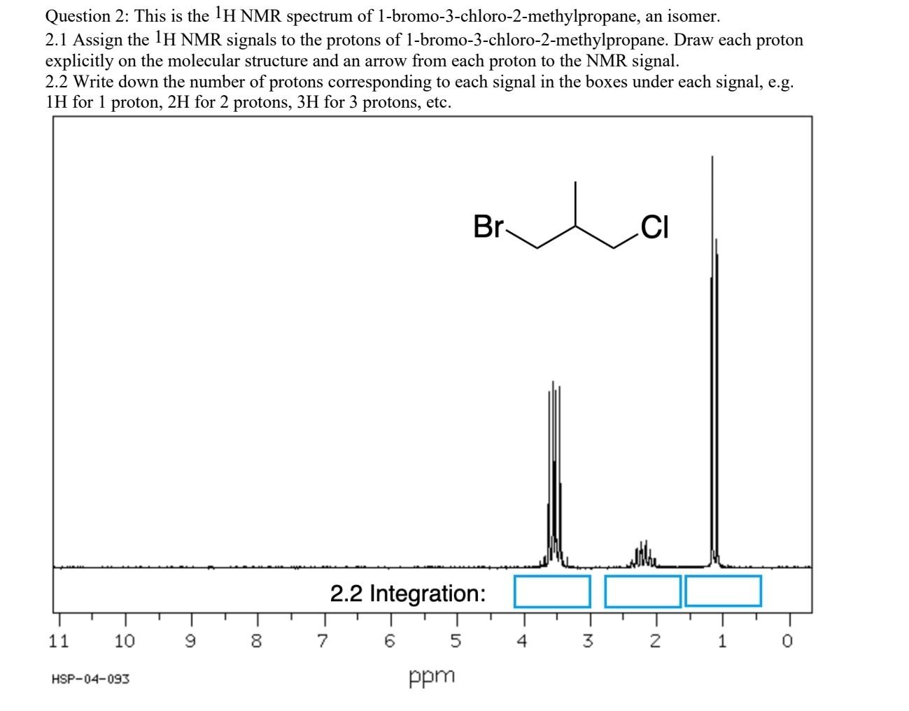 Draw 2 Butanone Nmr