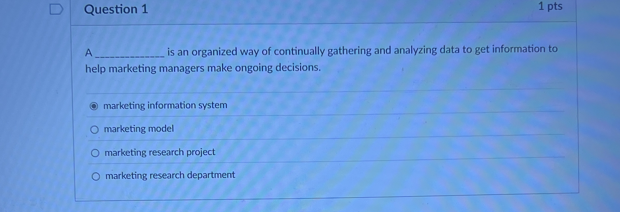 Solved Question 11 ﻿ptsA ﻿is an organized way of | Chegg.com