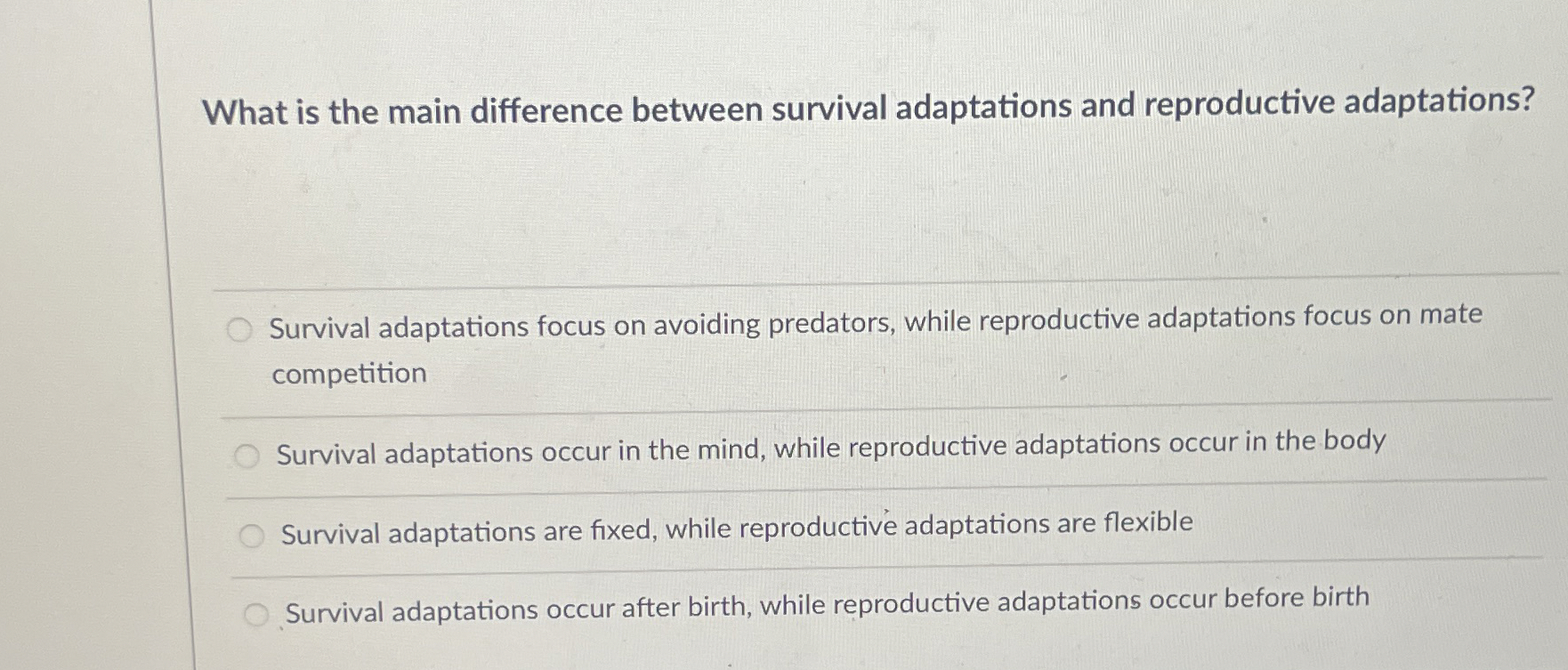 Solved What is the main difference between survival | Chegg.com