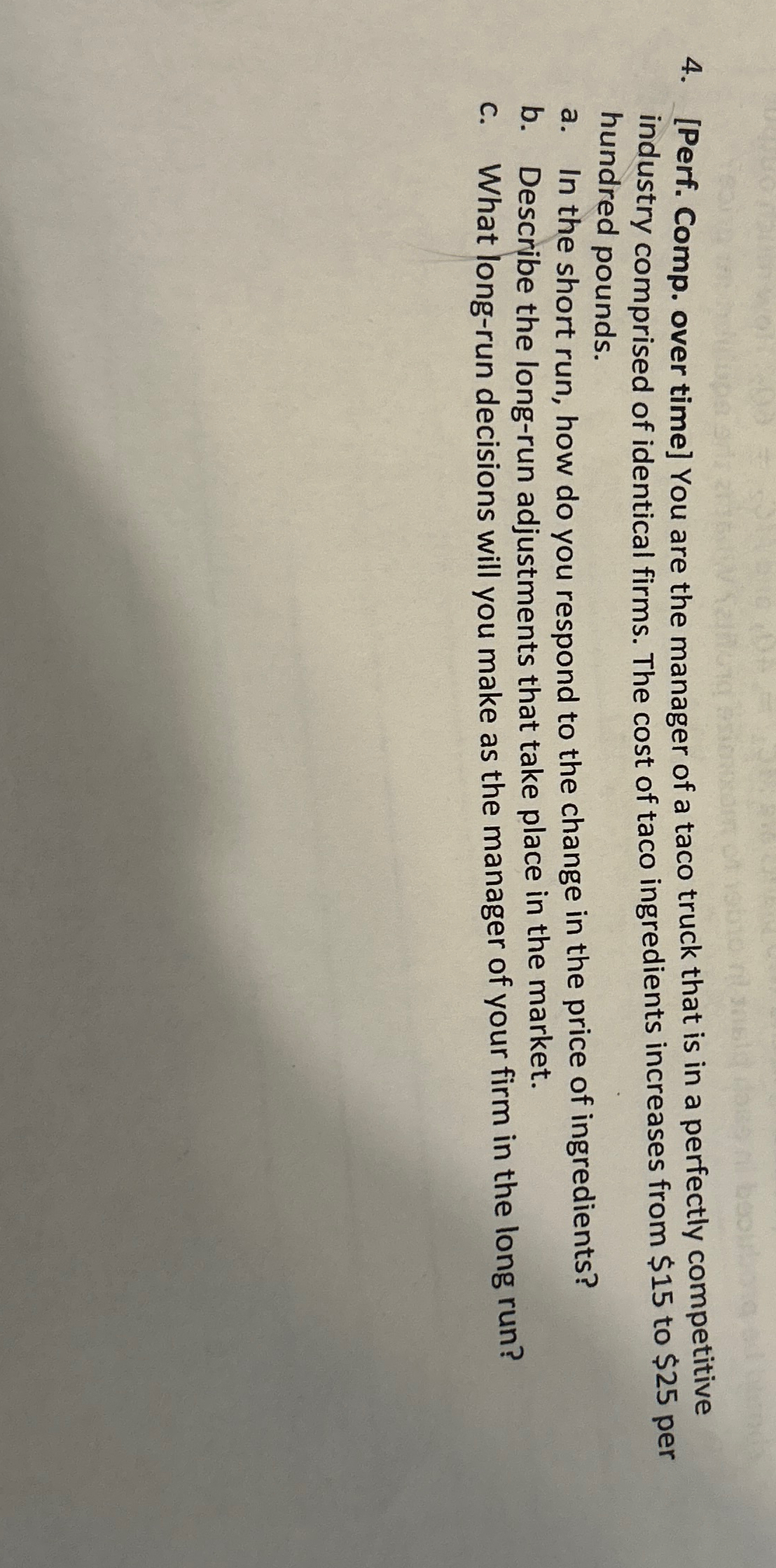 Solved [Perf. ﻿Comp. over time] ﻿You are the manager of a | Chegg.com