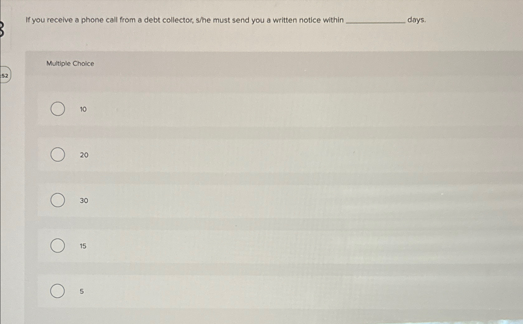 Solved If you receive a phone call from a debt collector, | Chegg.com