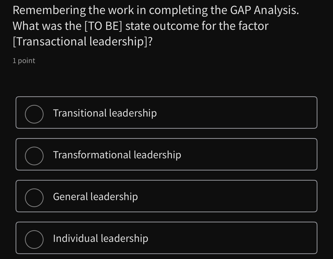 Solved Remembering the work in completing the GAP Analysis. | Chegg.com