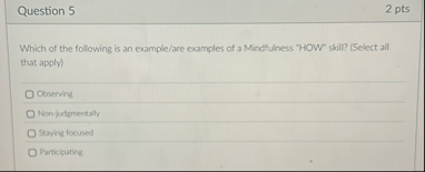 Solved Question 52 ﻿ptsWhich of the following is an | Chegg.com