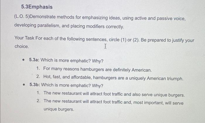 5.2Sentence Faults (L.O. 4)Write effective sentences | Chegg.com