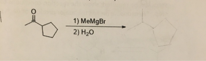 Solved 1) MeMgBr 2) H20 | Chegg.com