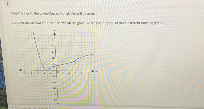 Solved 5 Drag the tiles to the correct boxes. Not all tiles | Chegg.com