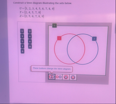 Solved Construct a Venn diagram illustrating the sets | Chegg.com