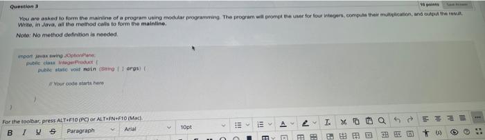 Solved Write, in Java, all the method calss to form the | Chegg.com
