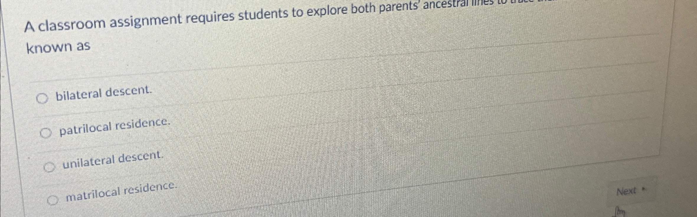 Solved A classroom assignment requires students to explore | Chegg.com