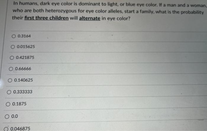 Solved In Mendel's monohybrid experiment with seed color, he | Chegg.com