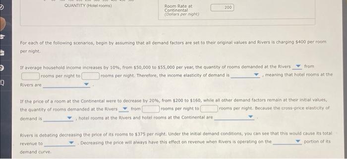 Solved Graph Input Tool Market for Rivers's Hotel Rooms | Chegg.com