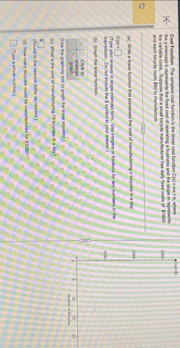 Solved Cost Function The Simplest Cost Function Is The