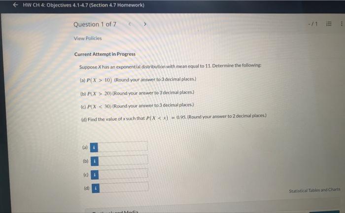 Solved Current Attempt in Progress Suppose X has an | Chegg.com