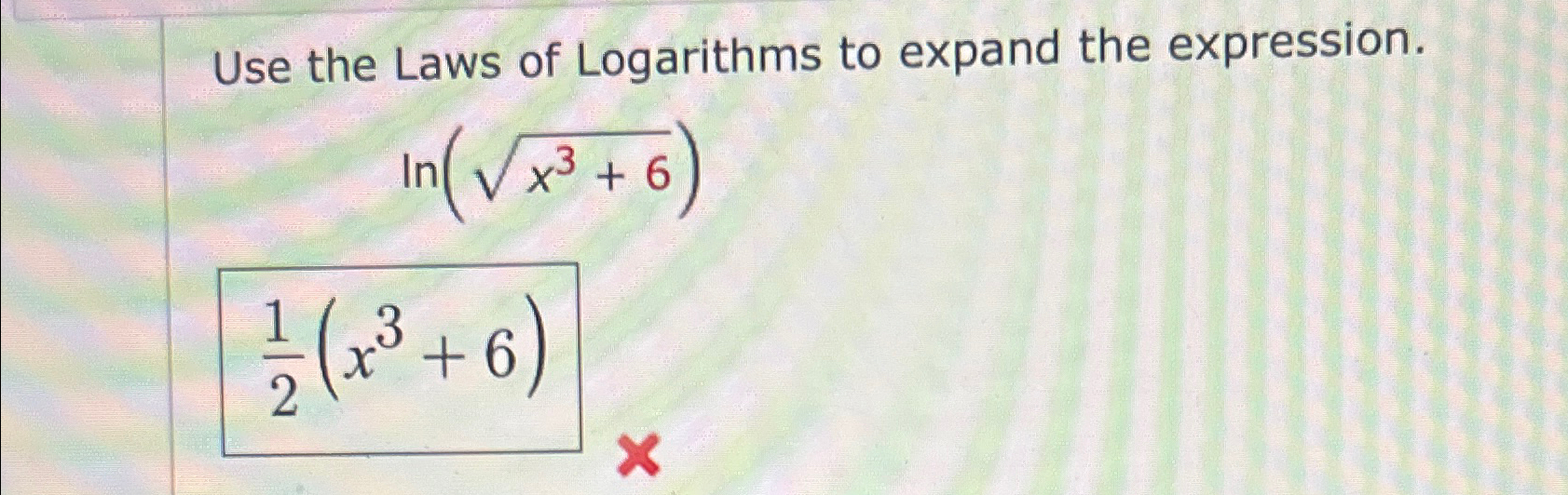 Solved Use the Laws of Logarithms to expand the | Chegg.com