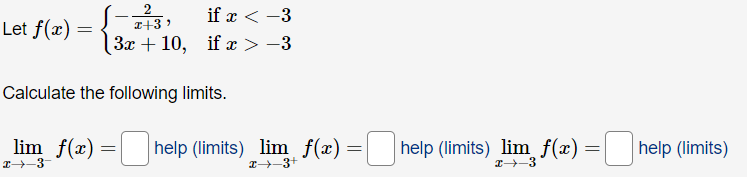 Solved Let f(x)={-2x+3, if x -3Let | Chegg.com