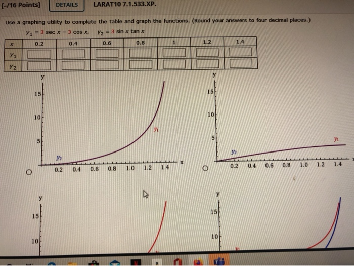 Solved [-/16 Points] DETAILS LARAT10 7.1.533.XP. Use a | Chegg.com