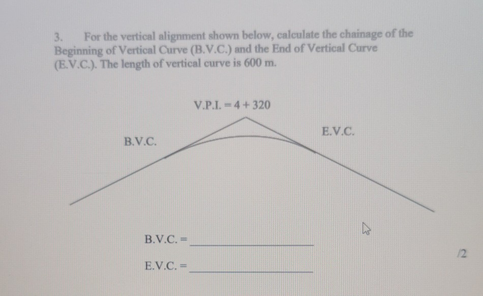 Solved 3. For the vertical alignment shown below, calculate | Chegg.com