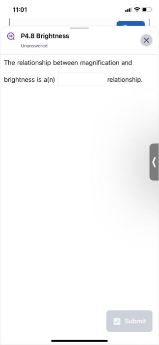 Solved The relationship between magnification and brightness | Chegg.com
