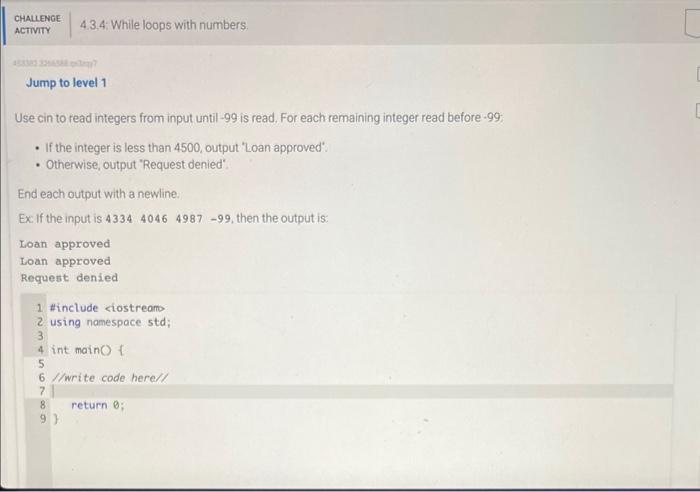 Solved Use cin to read integers from input until-99 is read. | Chegg.com Solved Use cin to read integers from input until-99 is read. | Chegg.com