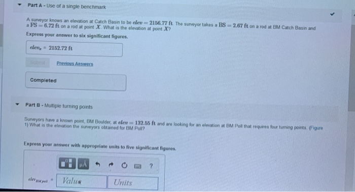 Solved Differential Leveling and Use of Turning Points | Chegg.com
