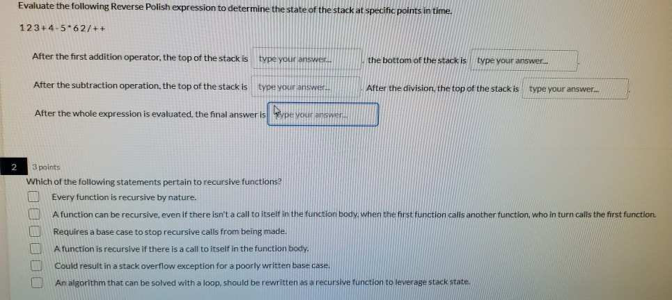 Solved Evaluate the following Reverse Polish expression to | Chegg.com