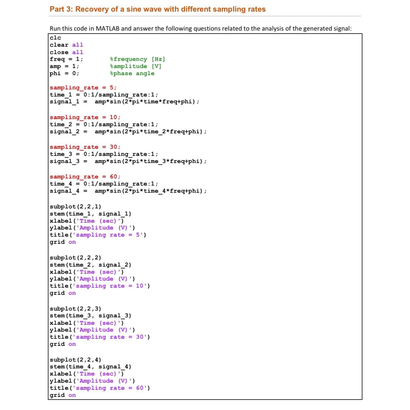 Solved Take a screenshot of the generated signal and insert | Chegg.com