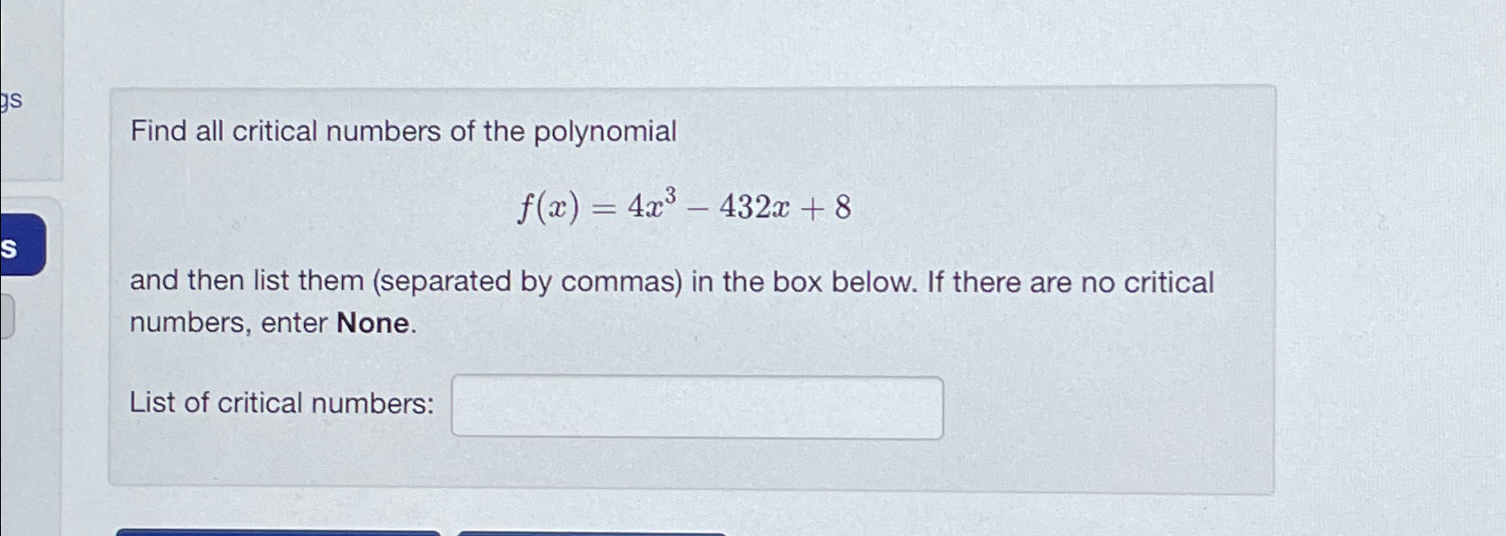 Solved Find all critical numbers of the | Chegg.com