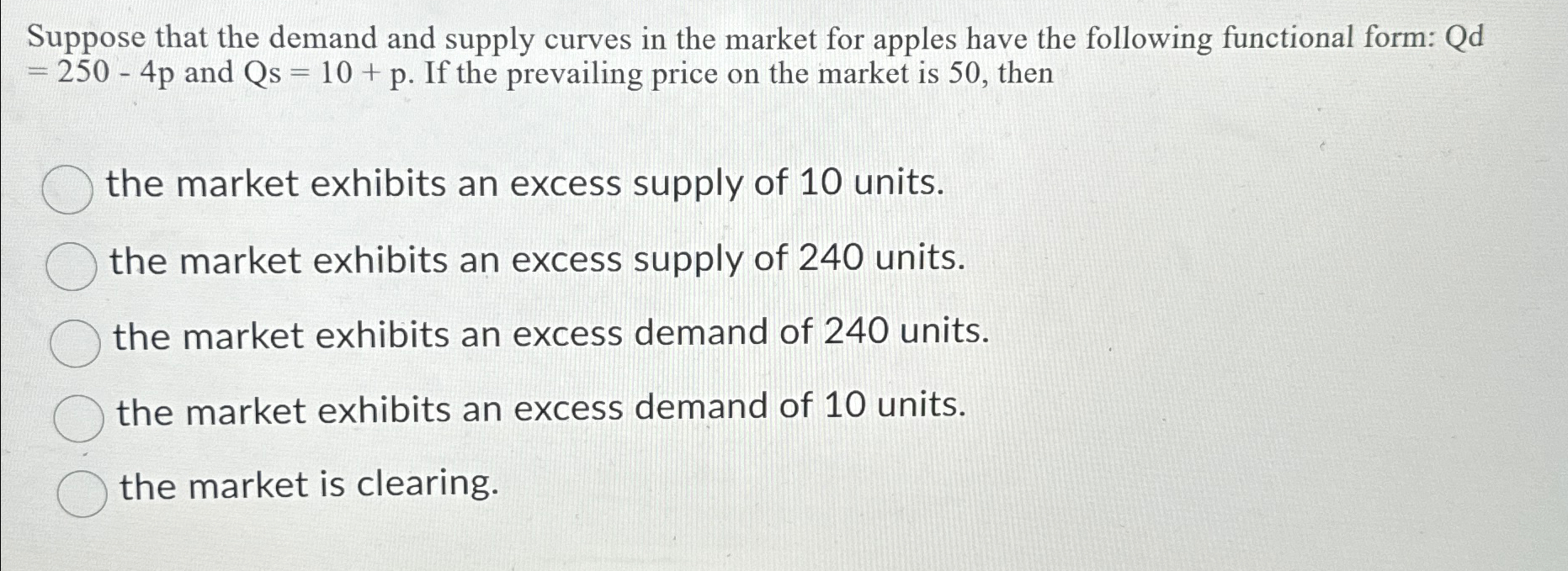 Solved Suppose that the demand and supply curves in the | Chegg.com