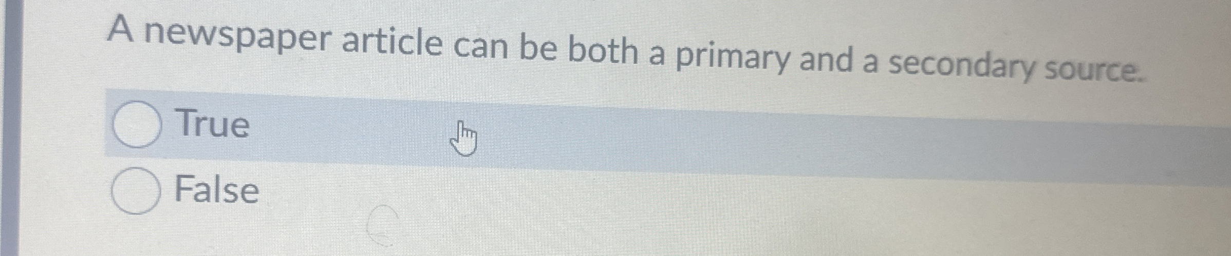 Solved A newspaper article can be both a primary and a | Chegg.com